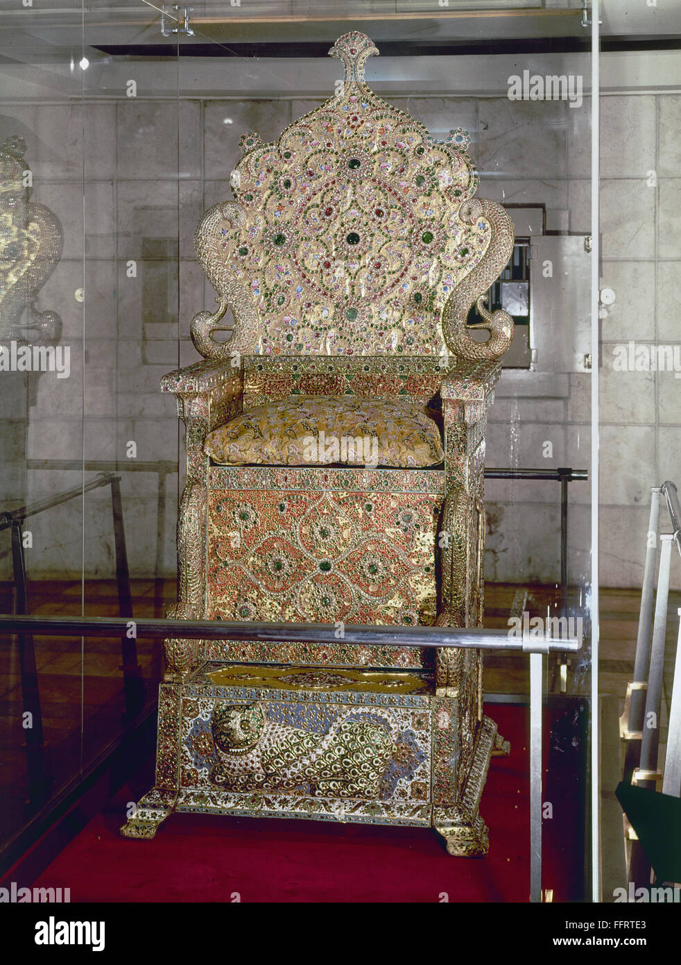 PERSIA: NADIR THRONE. /nthe throne of Nadir Shah Afshar, ruler of ...