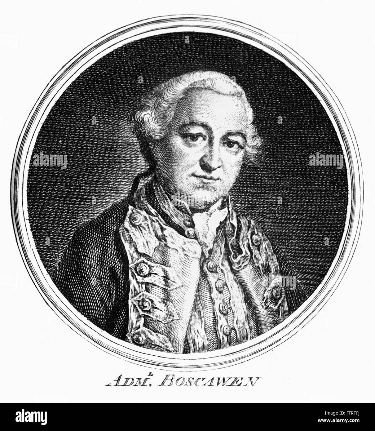 EDWARD BOSCAWEN /n(1711-1761). Known as 'Old Dreadnought.' English ...