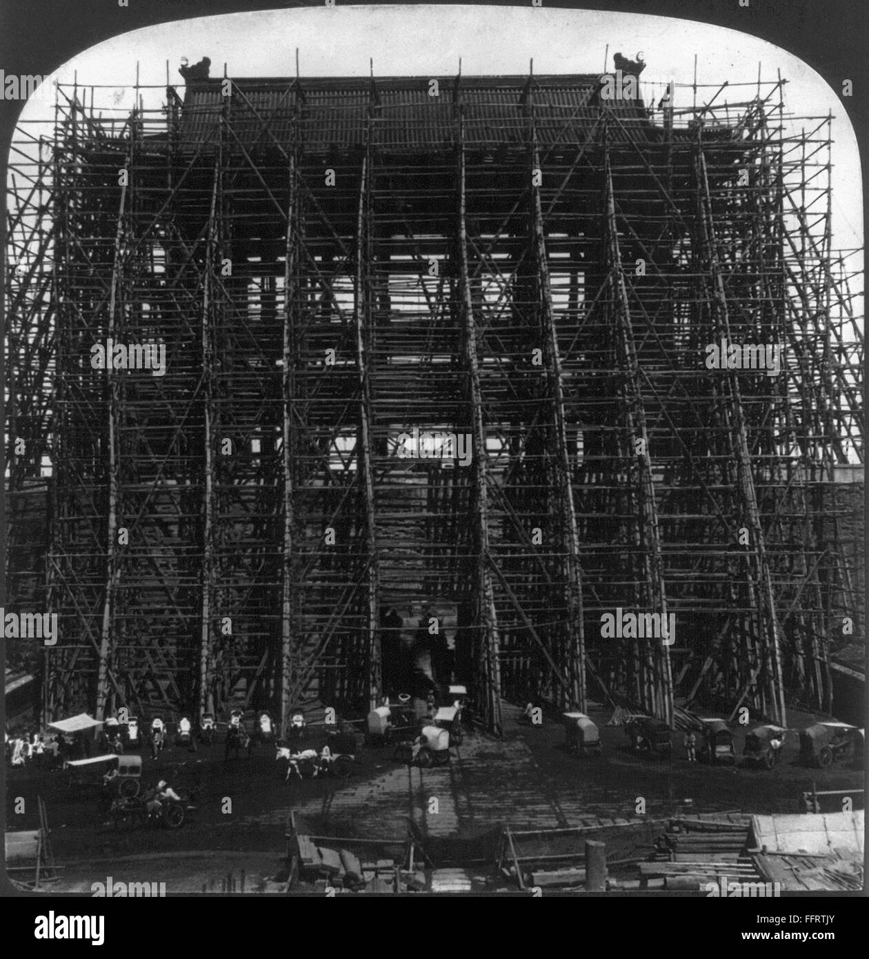 CHINA: PEKING, c1907./nThe inner gate of Chien-Men surrounded by ...