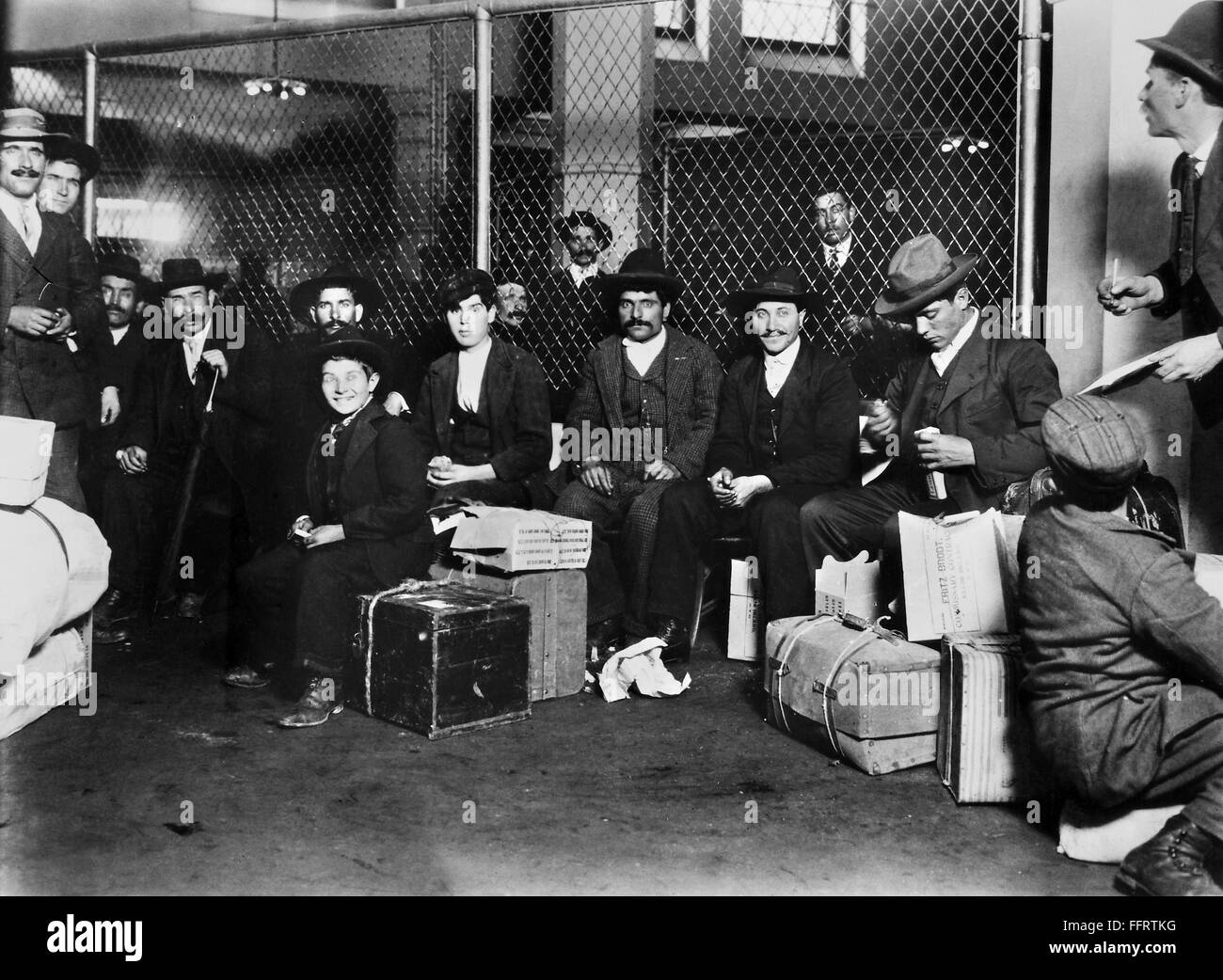 Italian immigration ellis island hi-res stock photography and images ...