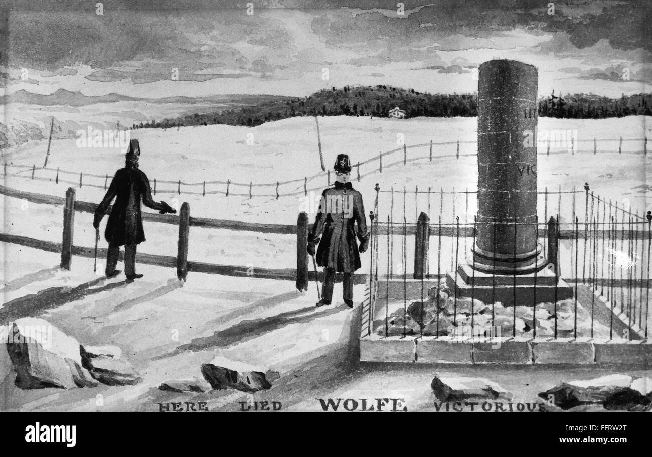 JAMES WOLFE (1727-1759). /nBritish army officer. Monument to Wolfe at ...