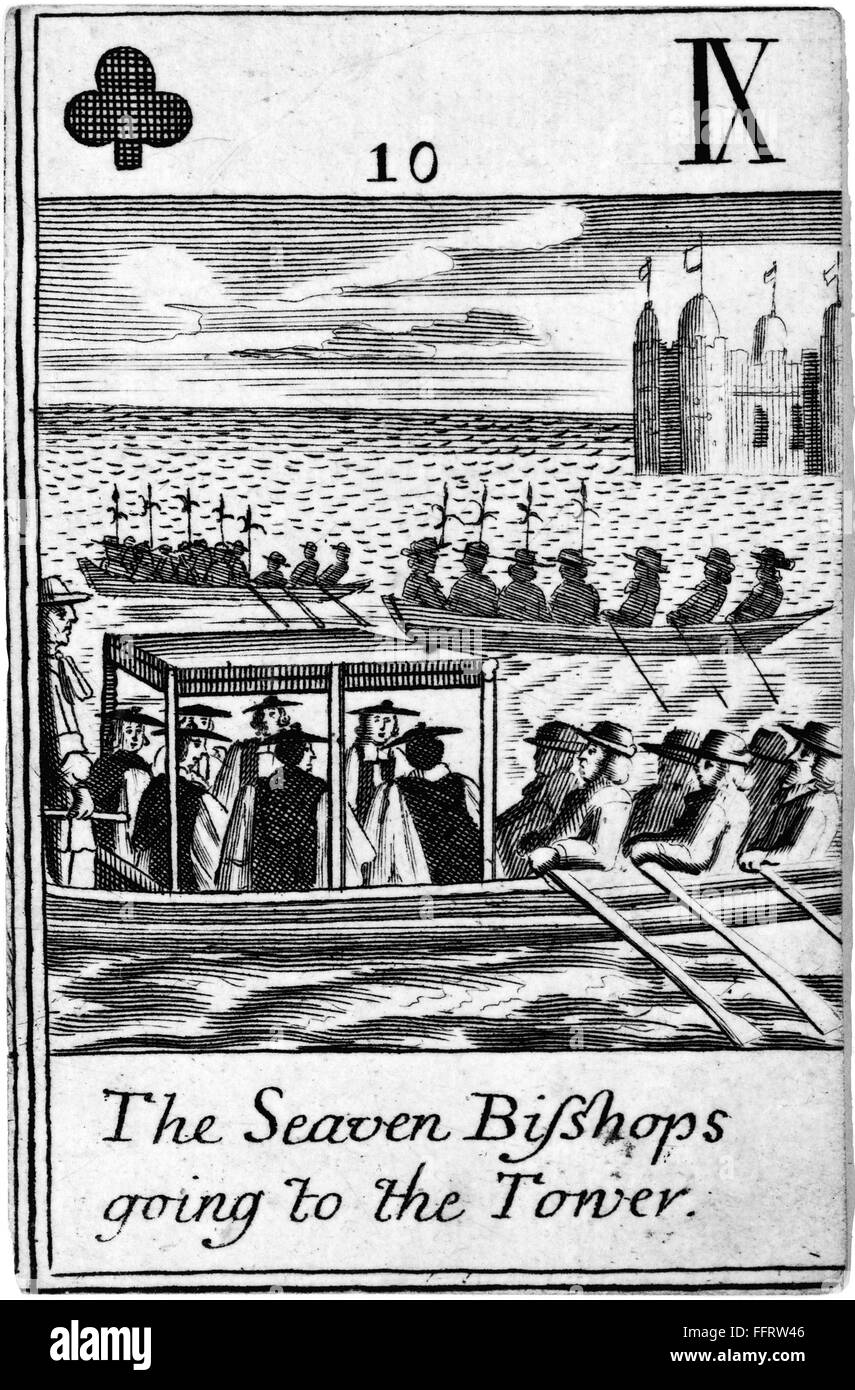 SEVEN BISHOPS' TRIAL, 1688./nSeven Church of England/nbishops, accused ...