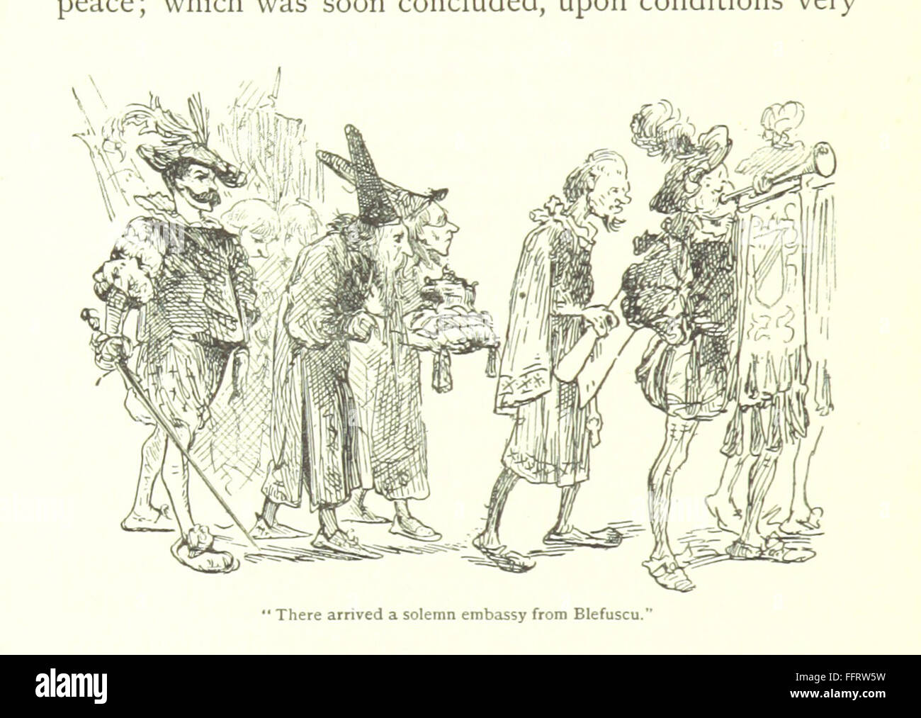 Gulliver's travels map illustration hi-res stock photography and images ...
