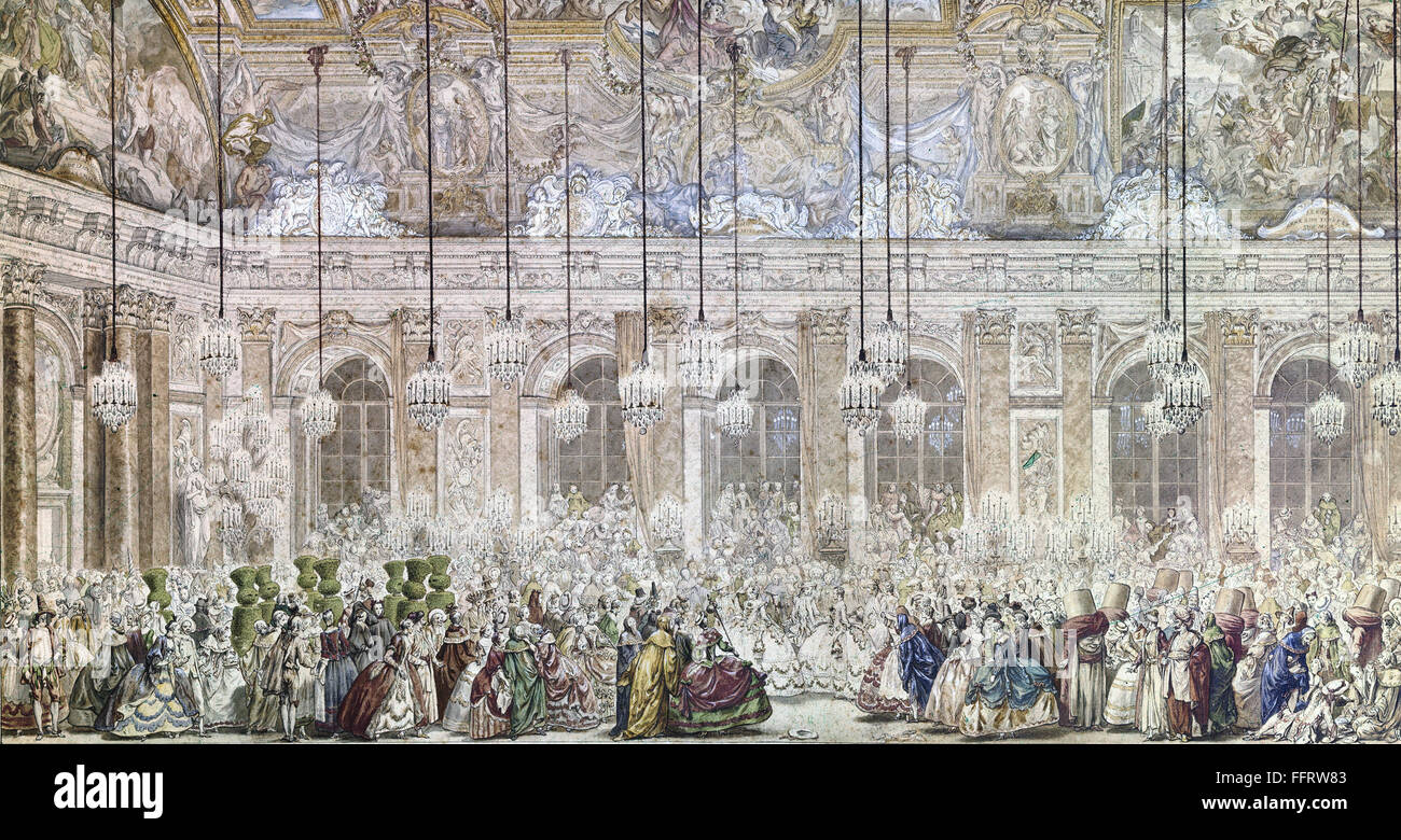 VERSAILLES: MASKED BALL. /nMasquerade ball given at the Palace of ...