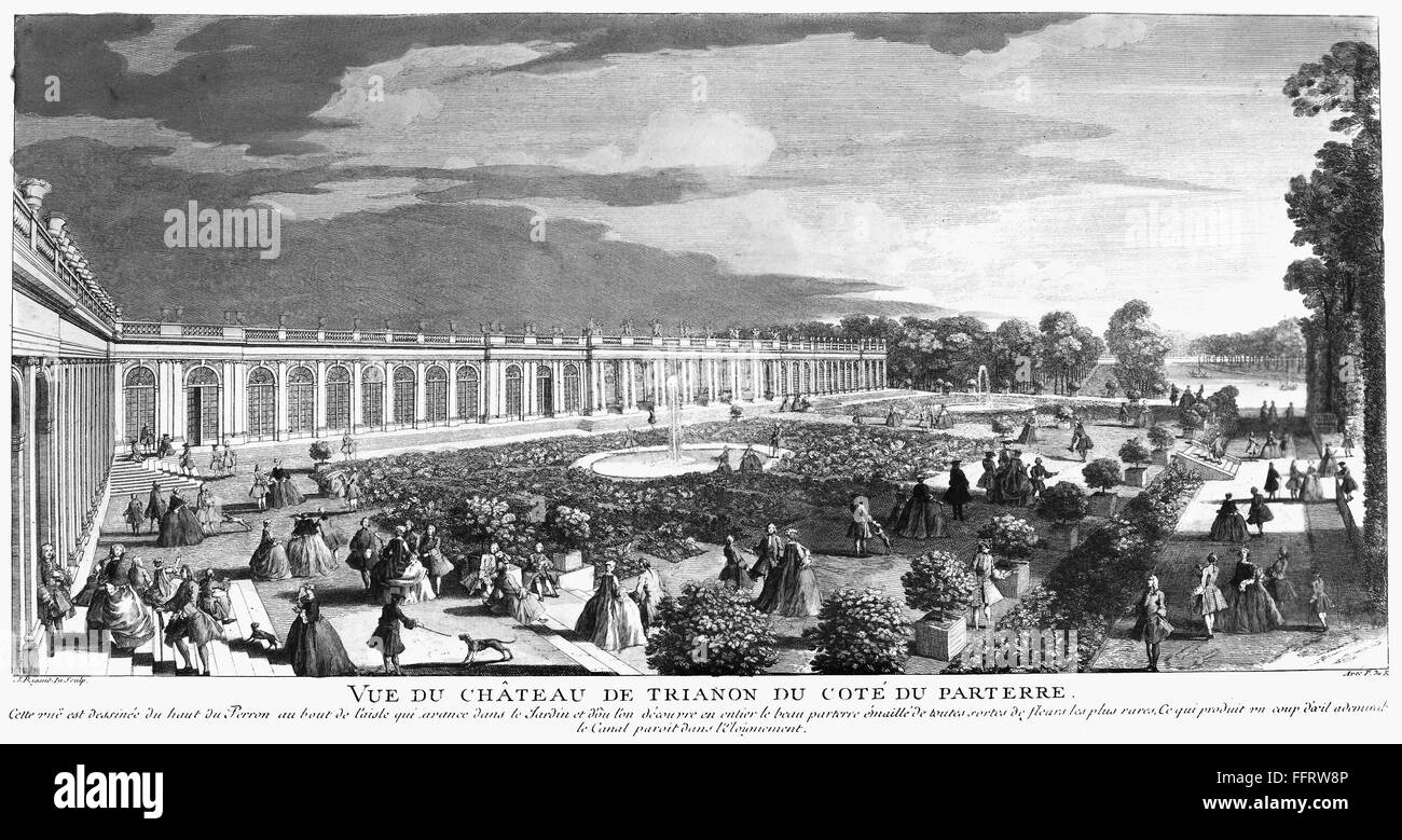 VERSAILLES: GRAND TRIANON. /nThe Trianon Palace in the gardens of the ...