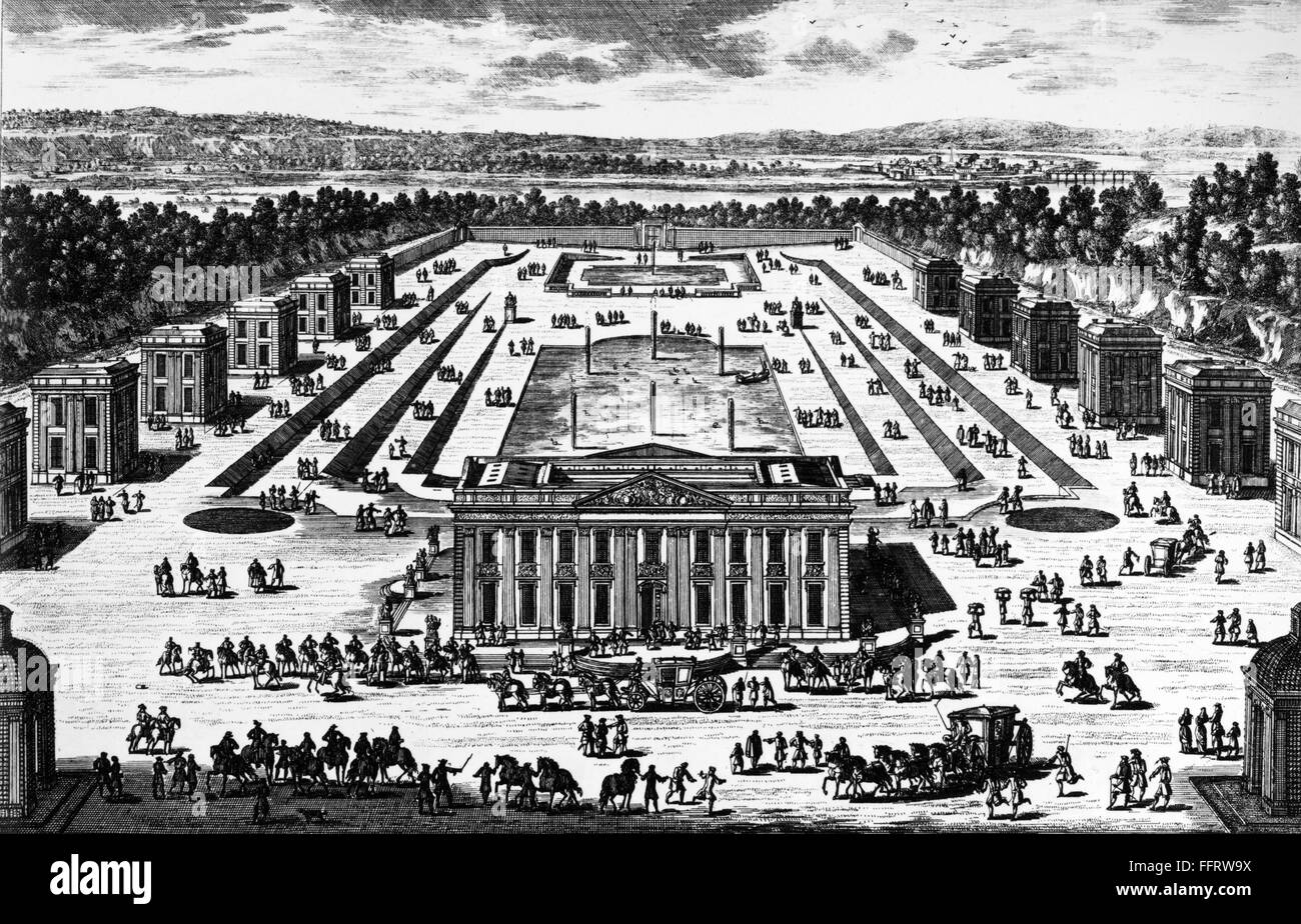 FRANCE: CHATEAU DE MARLY. /nView of the royal palace, its park and ...