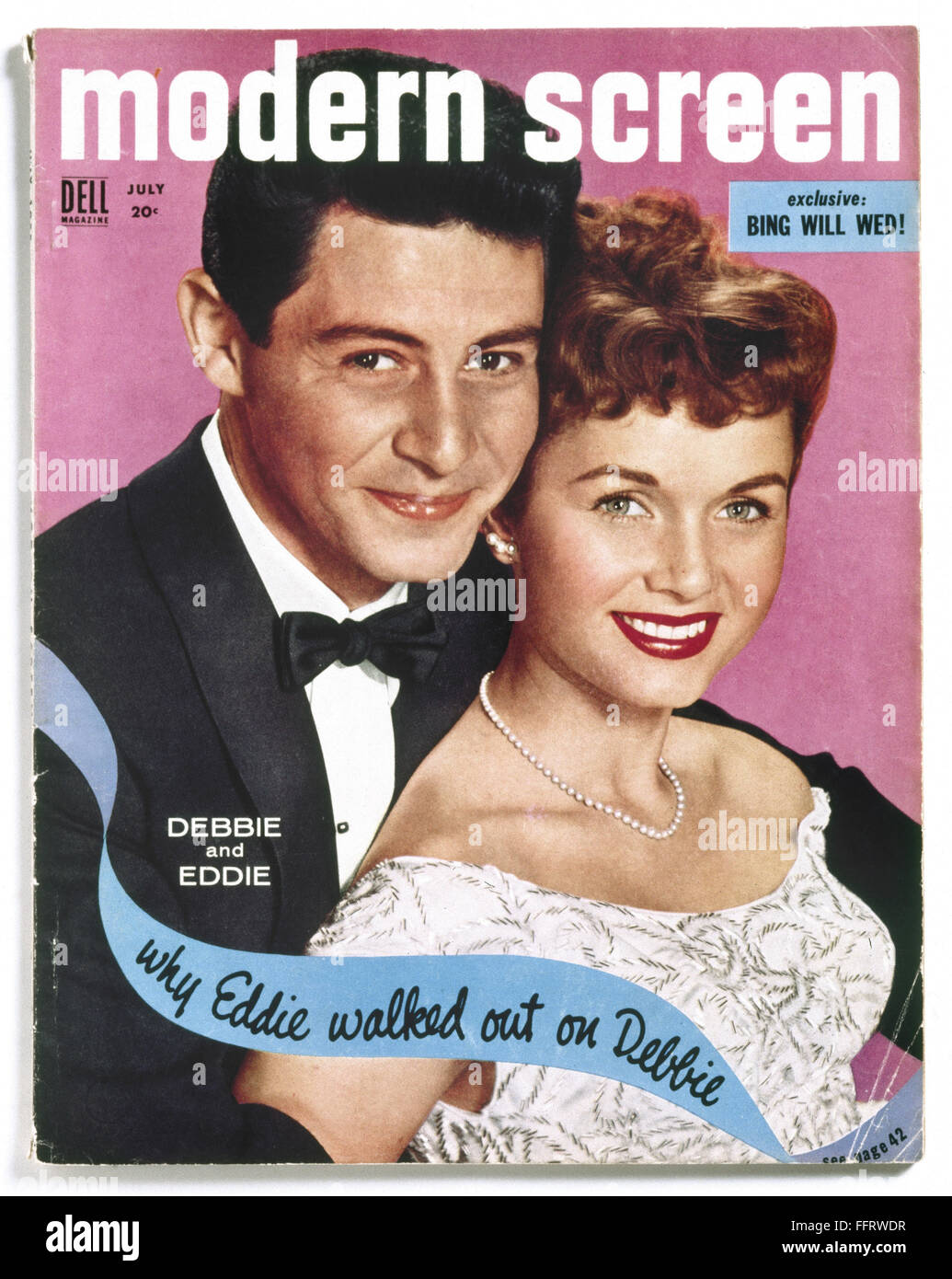 CELEBRITY MAGAZINE, 1955. /nCover of the July 1955 issue of 'Modern ...