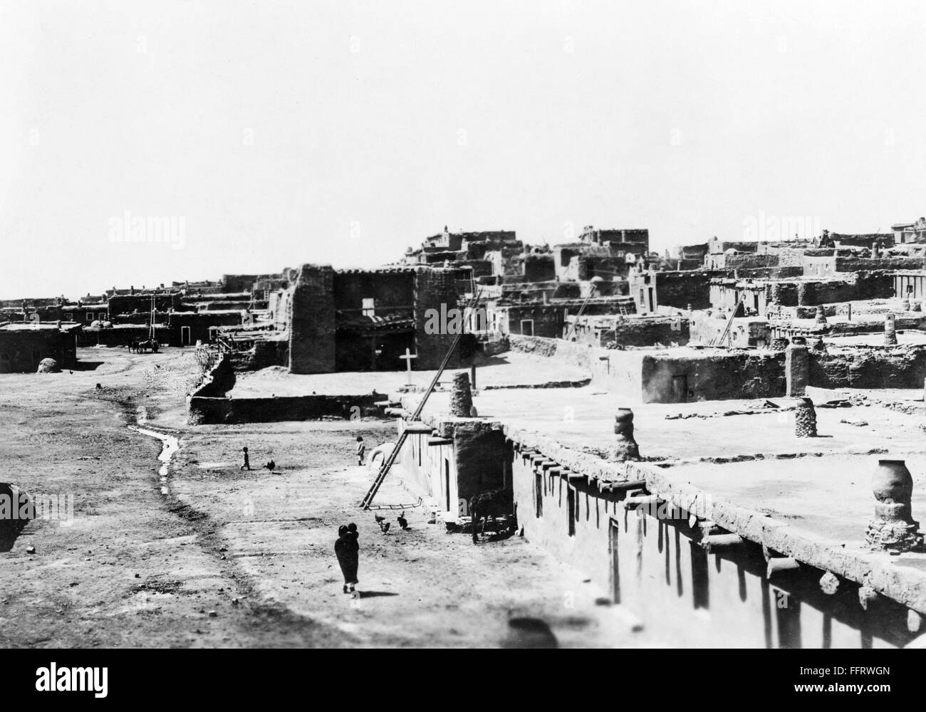 ZUNI PUEBLO, c1903. /nView of a Zuni pueblo village in New Mexico ...