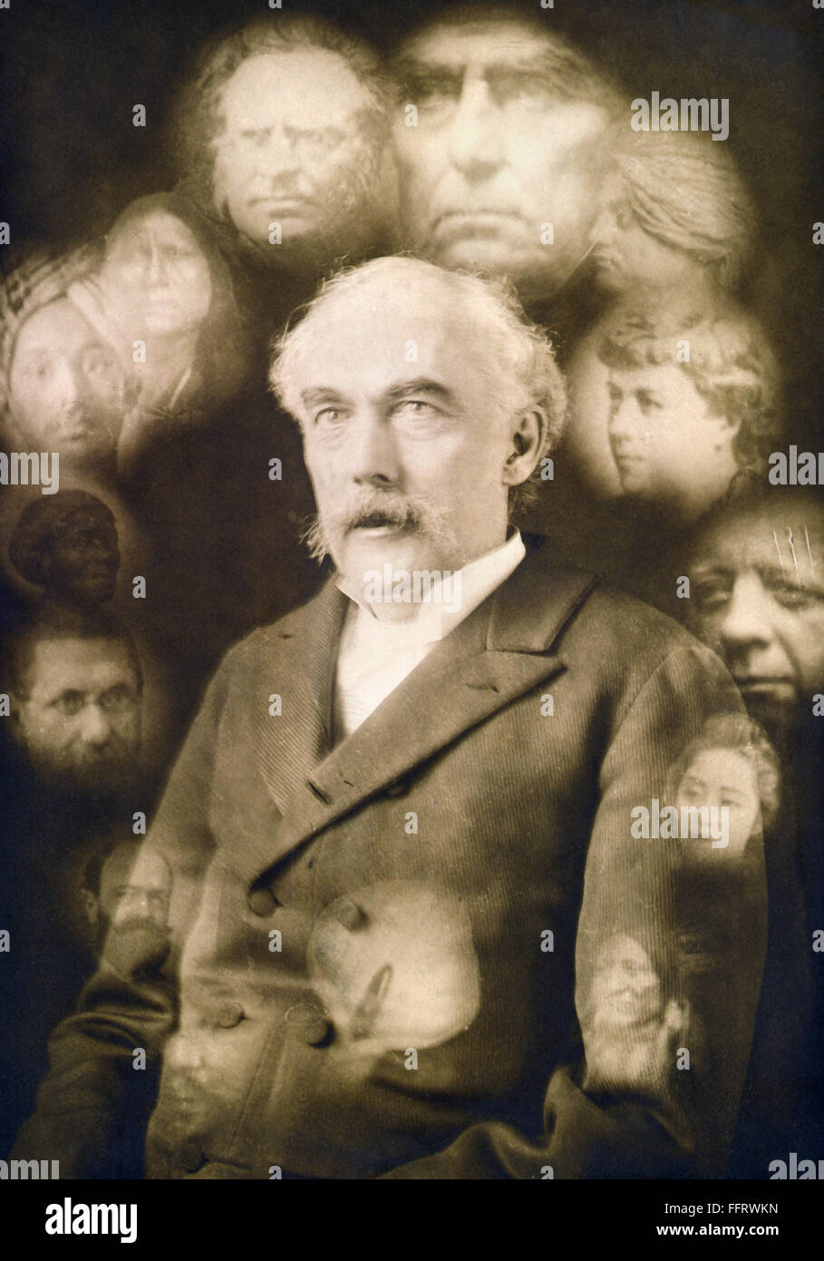 SPIRIT PHOTOGRAPH, c1901. /nSpirit photograph of John Hallowell ...