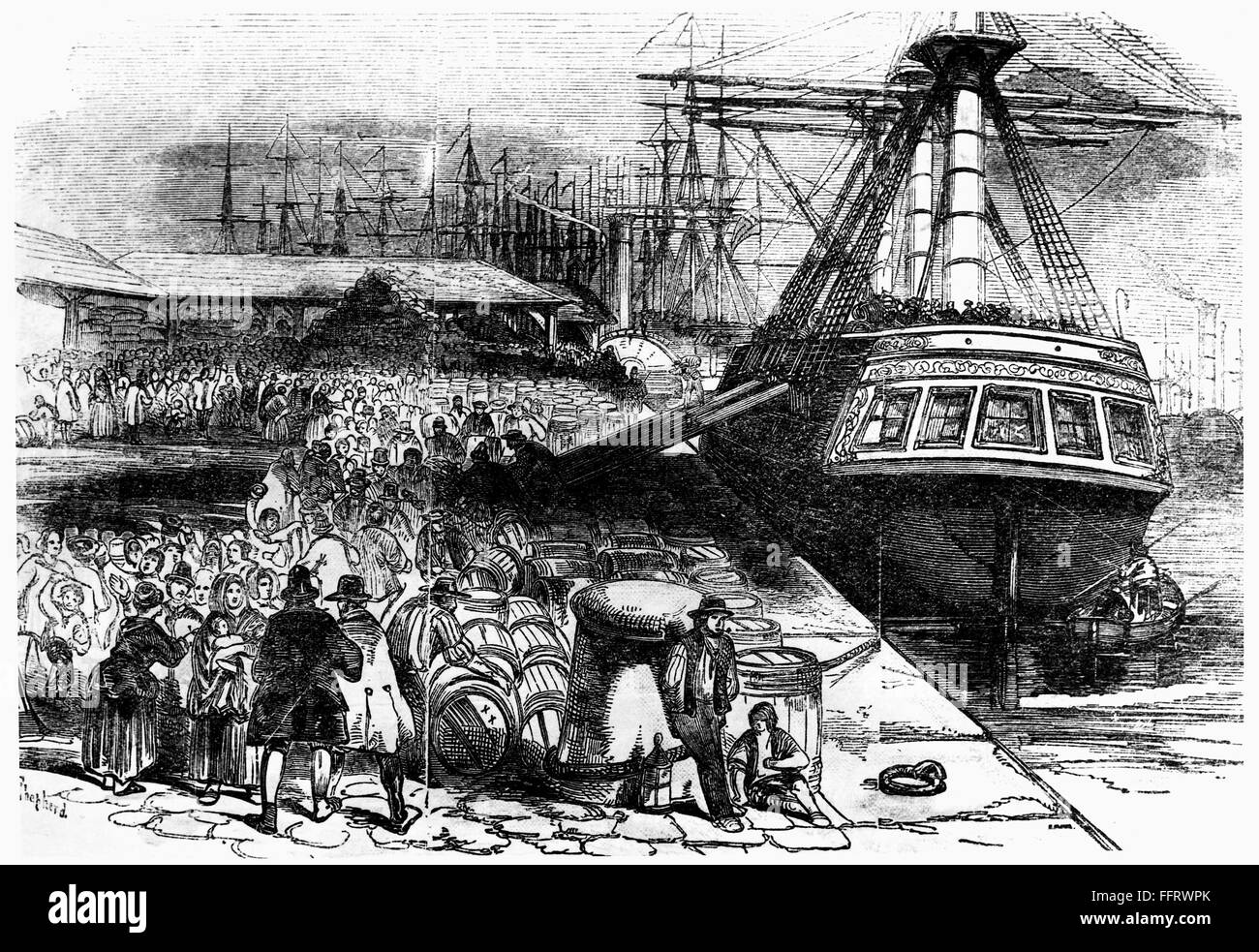 NEW YORK: IMMIGRANTS, 1854. /nImmigrants arriving in New York City ...
