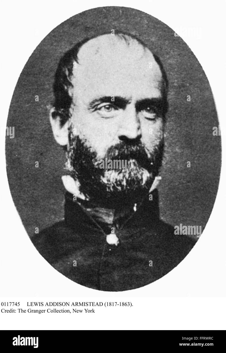 LEWIS ADDISON ARMISTEAD /n(1817-1863). Confederate general in the ...