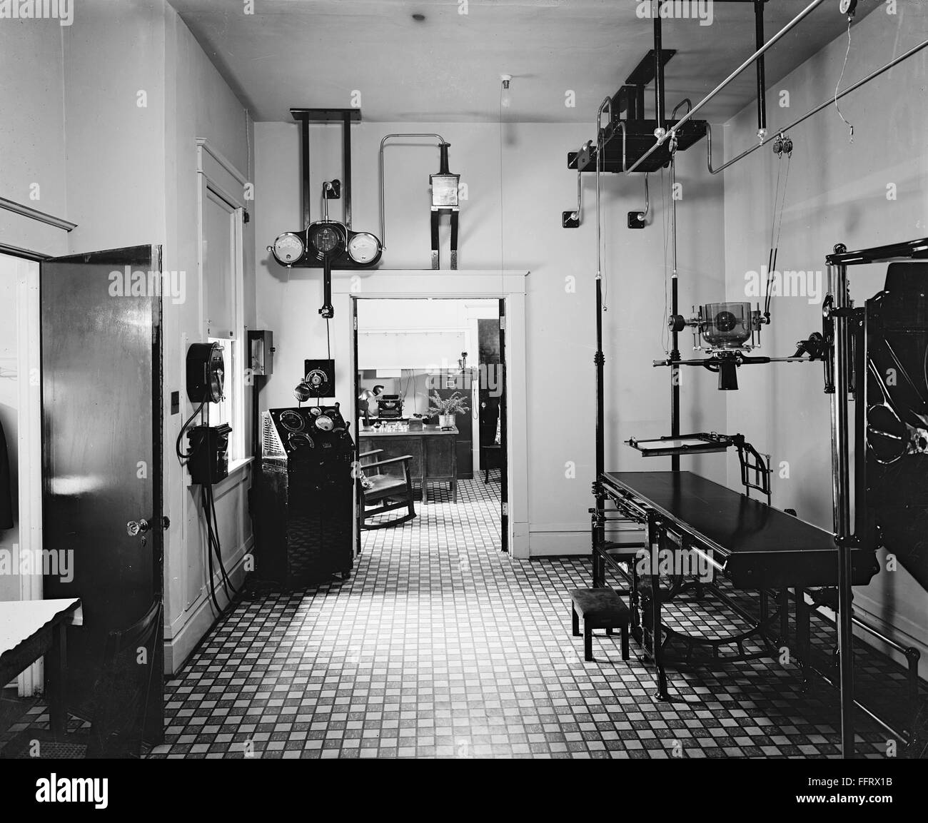 X-RAY ROOM, c1920. /nAn X-ray room at the Washington Sanitarium in ...