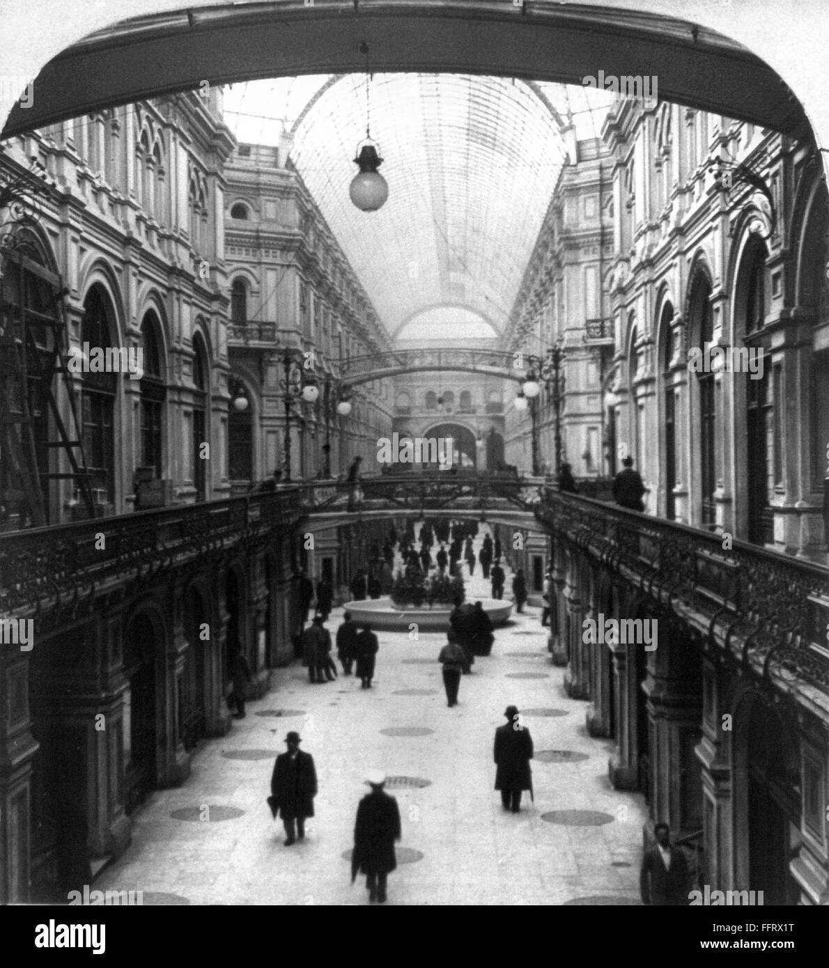 MOSCOW: BAZAAR, 1903. /nInterior of the Great Bazaar, Moscow, Russia ...