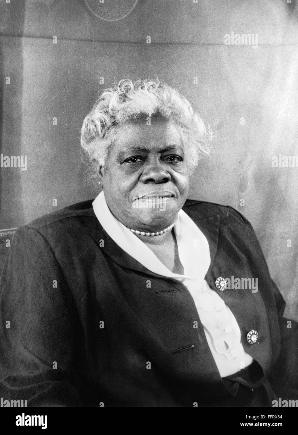 MARY MCLEOD BETHUNE /n(1875-1955). American educator and civil rights ...