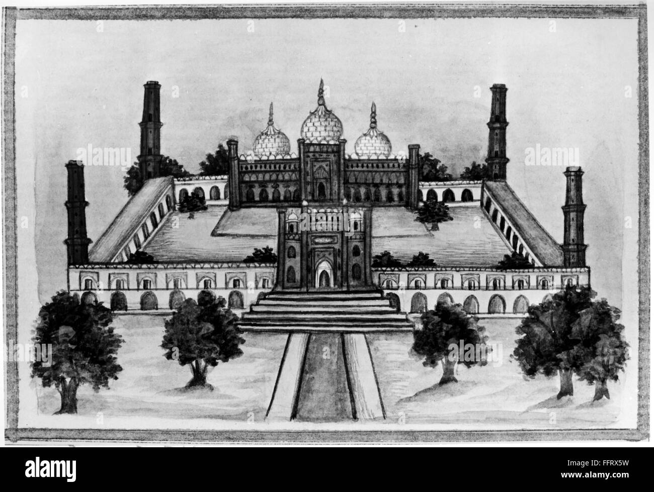 PAKISTAN: BADSHAHI MOSQUE. /nView of the complex of the Badshahi Mosque ...