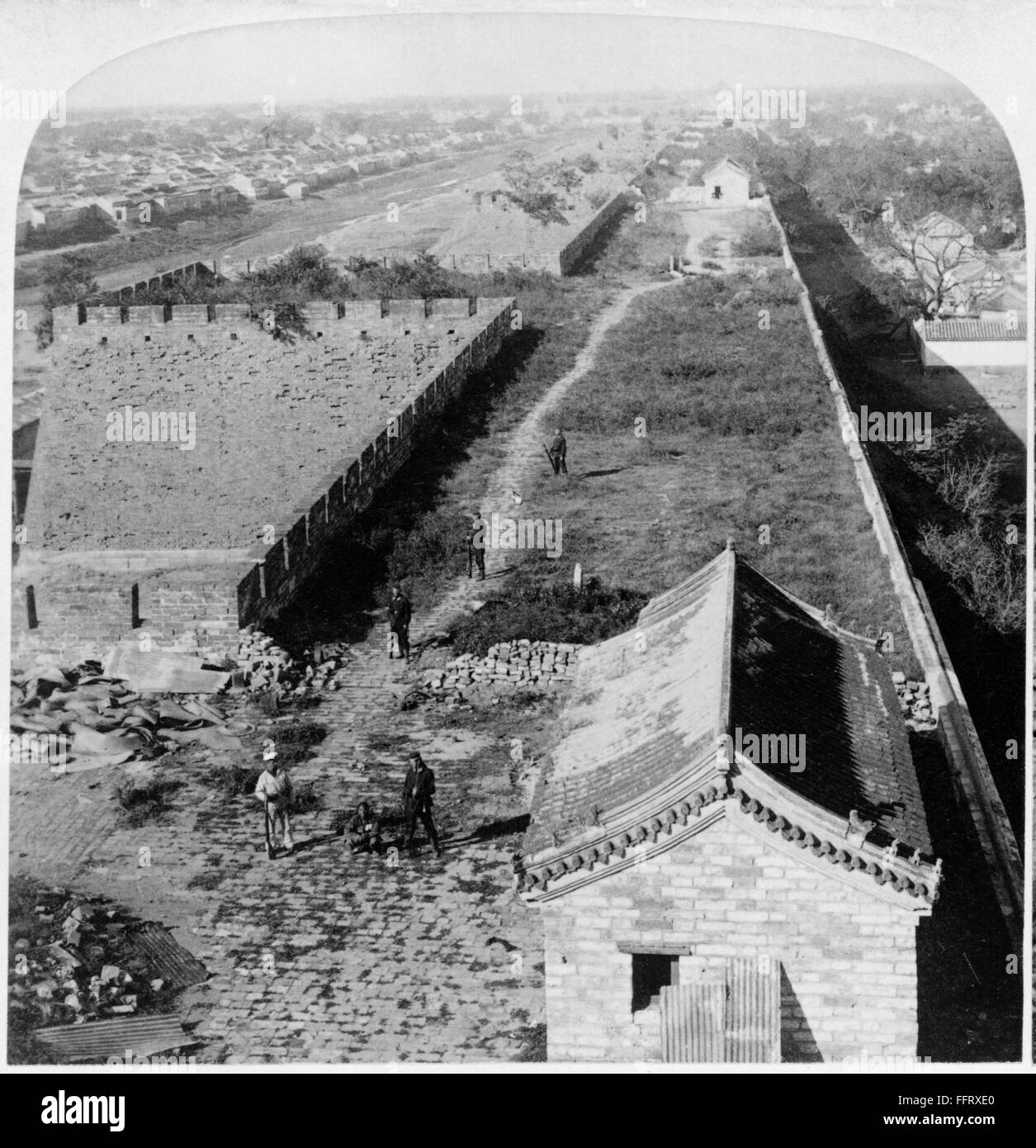 CHINA: ANCIENT WALL, c1901. /nA section of an ancient wall, west of the ...