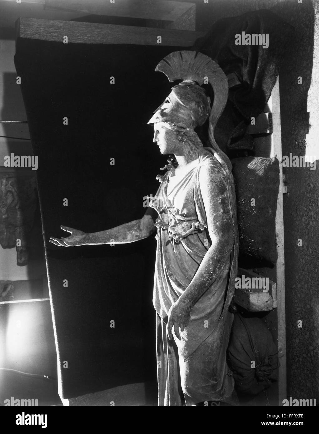 ATHENA/MINERVA. /nAntique marble statue of Athena. No further ...