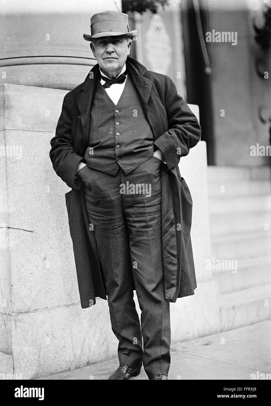 THOMAS EDISON (1847-1931). /nAmerican inventor. Photographed in ...