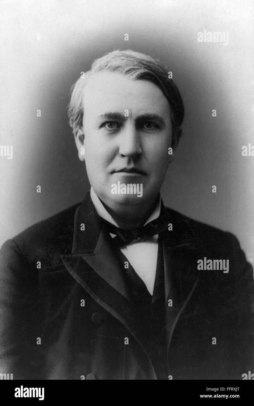 THOMAS EDISON (1847-1931). /nAmerican inventor. Photograph, c1893 Stock ...