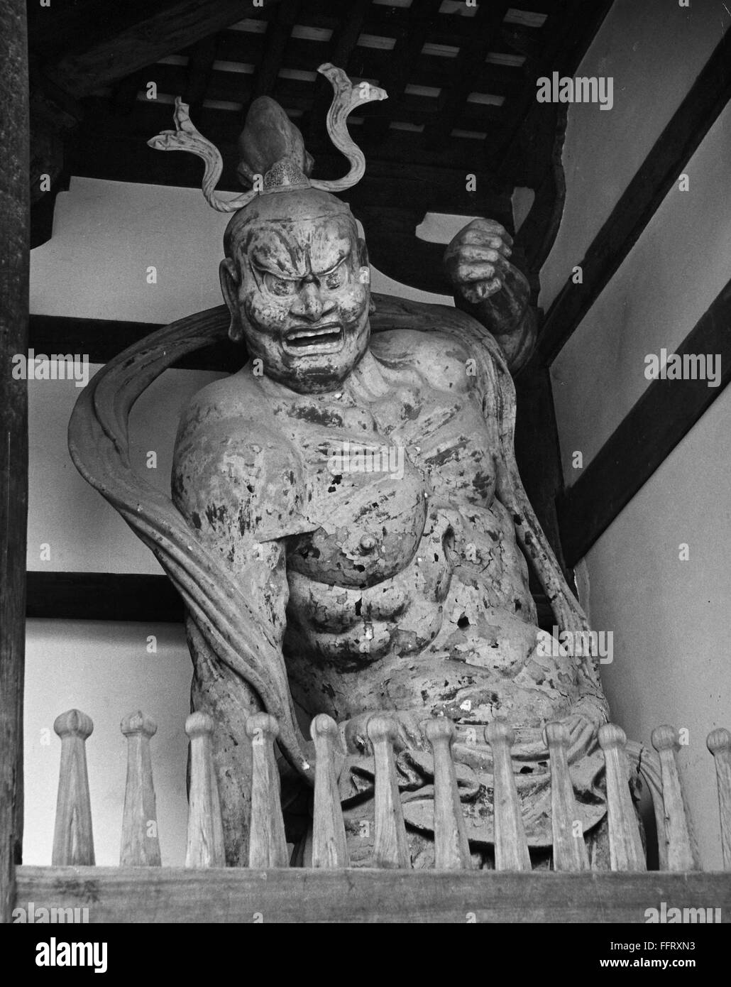JAPAN: NARA: GUARDIAN. /nKongo Rikishi (guardian) in the Todai-ji ...