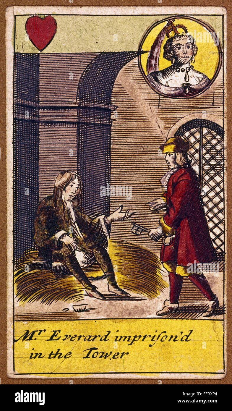 ENGLAND: POPISH PLOT, 1678. /nEdmund Everard imprisoned in the Tower of ...