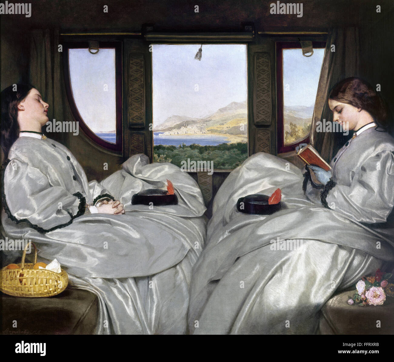 AUGUSTUS EGG: COMPANIONS. /nThe Travelling Companions. Oil on canvas by ...