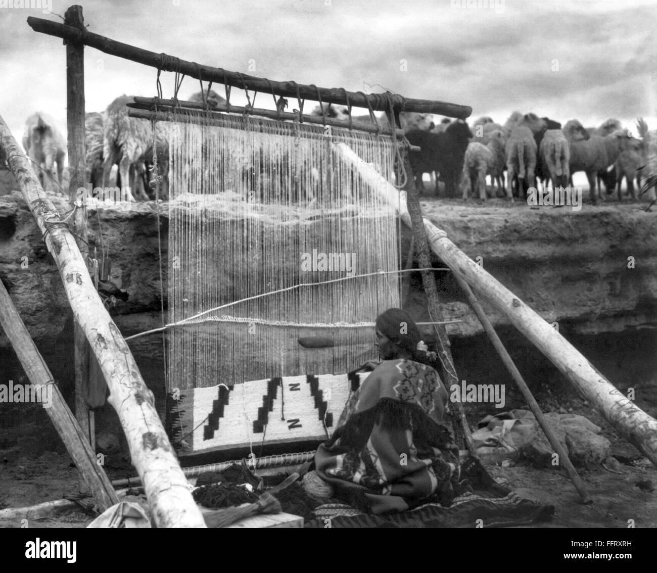 Navajo Sheep Weaving _ Weaving from Memory: How Navajo Rugs Are Made ...