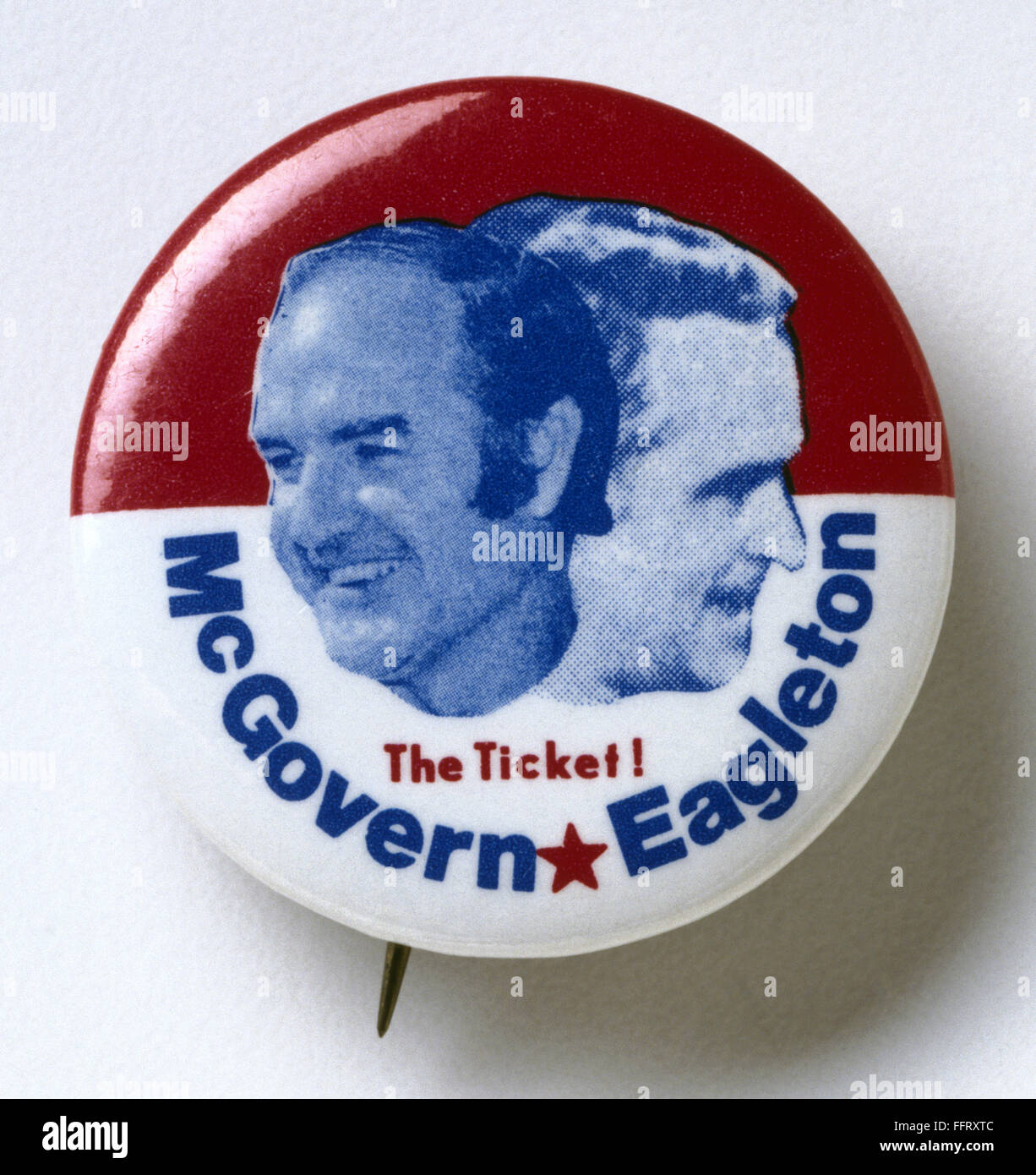 PRESIDENTIAL CAMPAIGN, 1972. /nDemocratic presidential campaign button ...