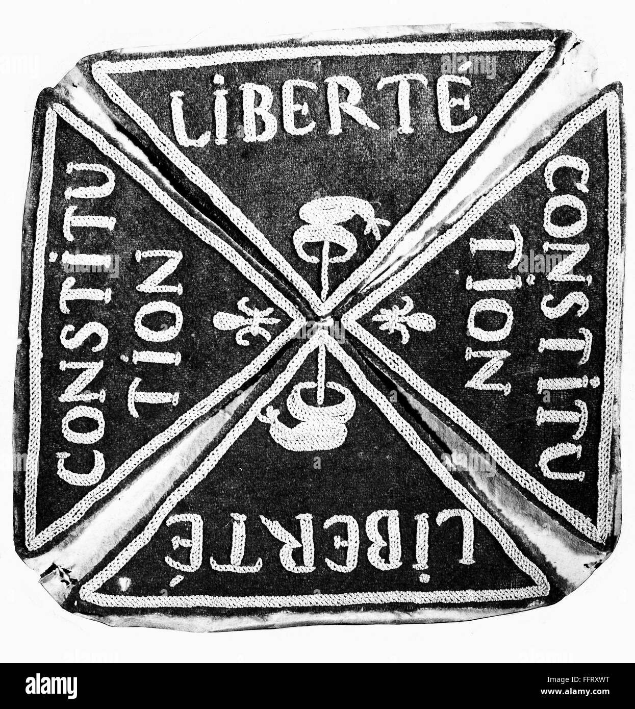 FRENCH REVOLUTION: BADGE. /nBadge of French Revolutionaries given at ...