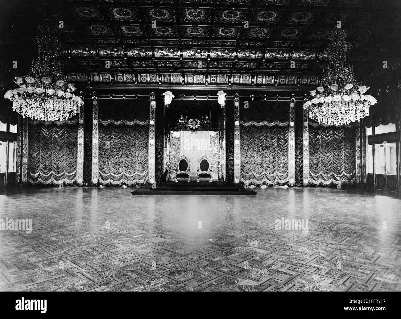 JAPAN: IMPERIAL PALACE. /nThe state room at the Meiji Palace in Tokyo ...