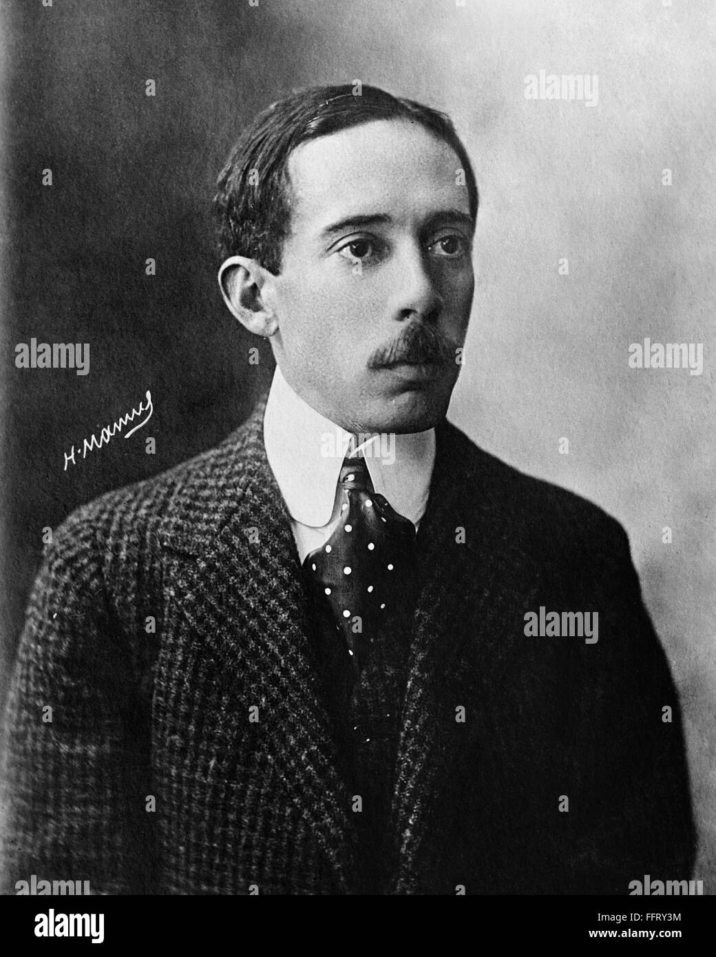 ALBERTO SANTOS-DUMONT /n(1873-1932). Brazilian aviation pioneer Stock ...