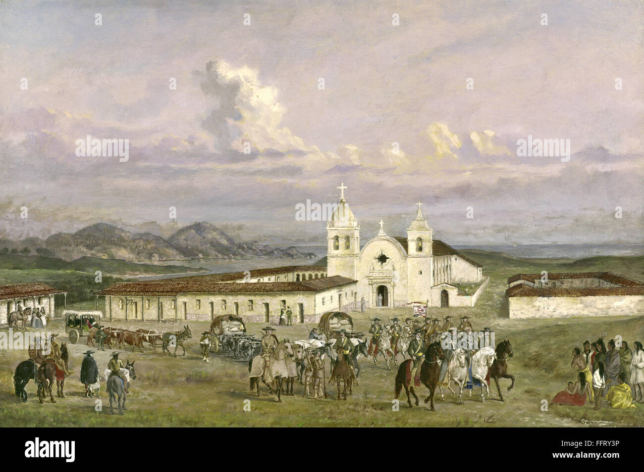 CALIFORNIA: CARMEL MISSION. /nA view of Mission San Carlos Borromeo de ...