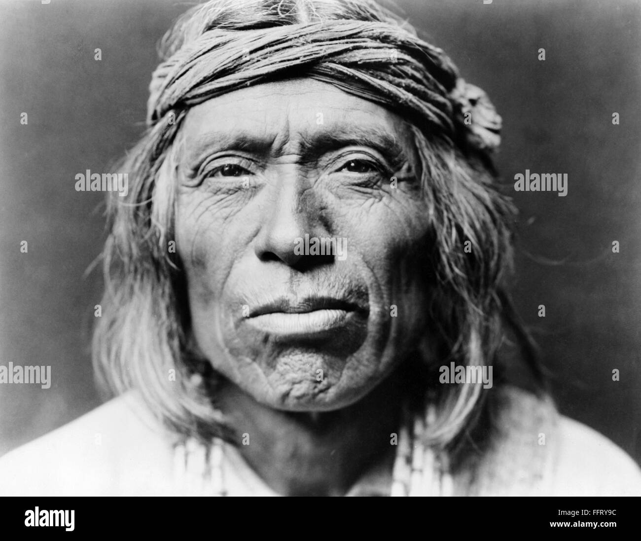 ZUNI MAN, c1903. /nShiwawatiwa, a Zuni Native American. Photograph by ...