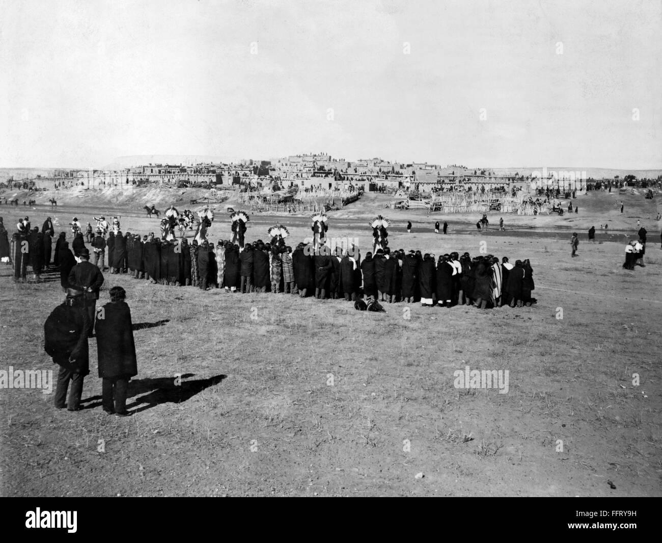 ZUNI: SHALAKO DANCE, c1898. /nZuni Native Americans in New Mexico ...