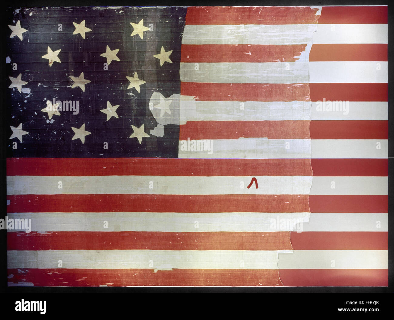 THE STAR SPANGLED BANNER. /nThe 15 star American flag that flew over ...
