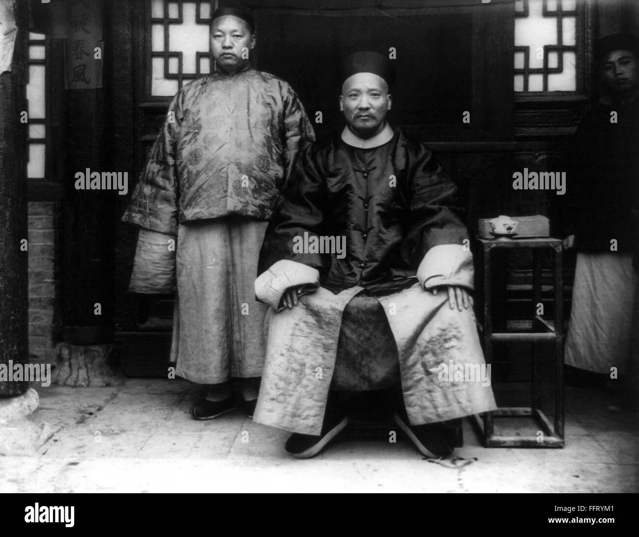 CHINA: CHAO, c1900. /nThe magistrate of the town of Chao, seated, with ...