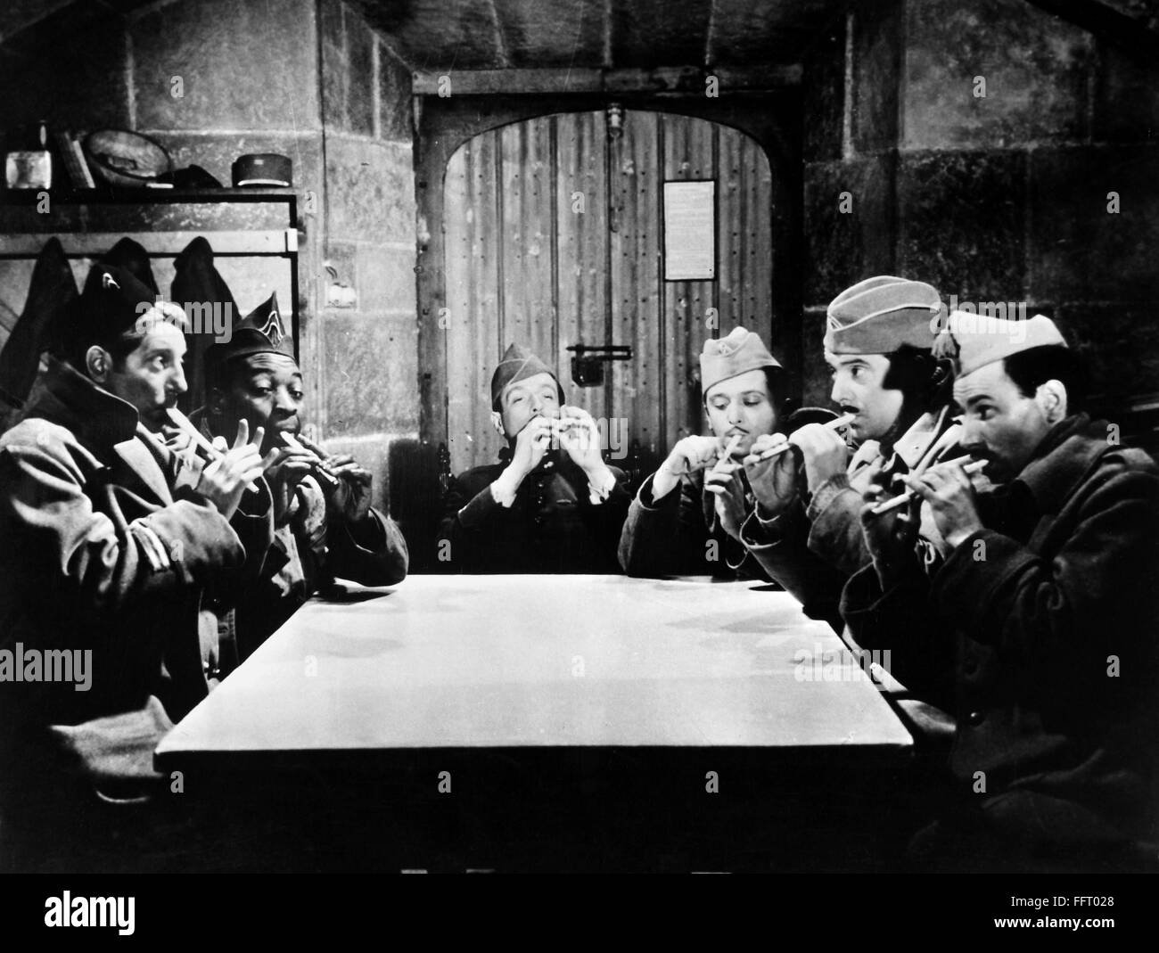 THE GRAND ILLUSION, 1937. /nJean Gabin (left) and other actors as ...