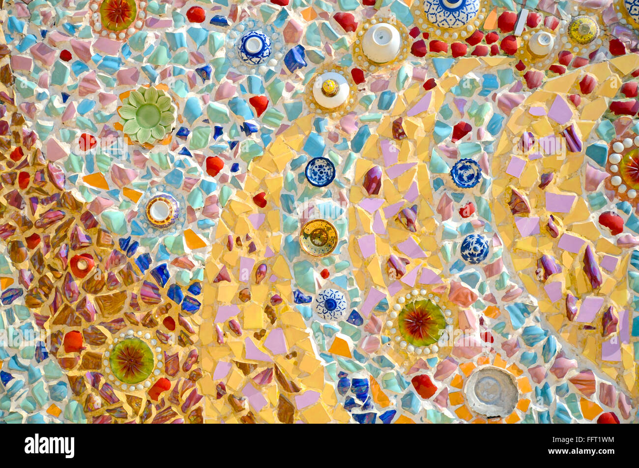 Wallpaper pattern with Mosaic Stock Photo - Alamy