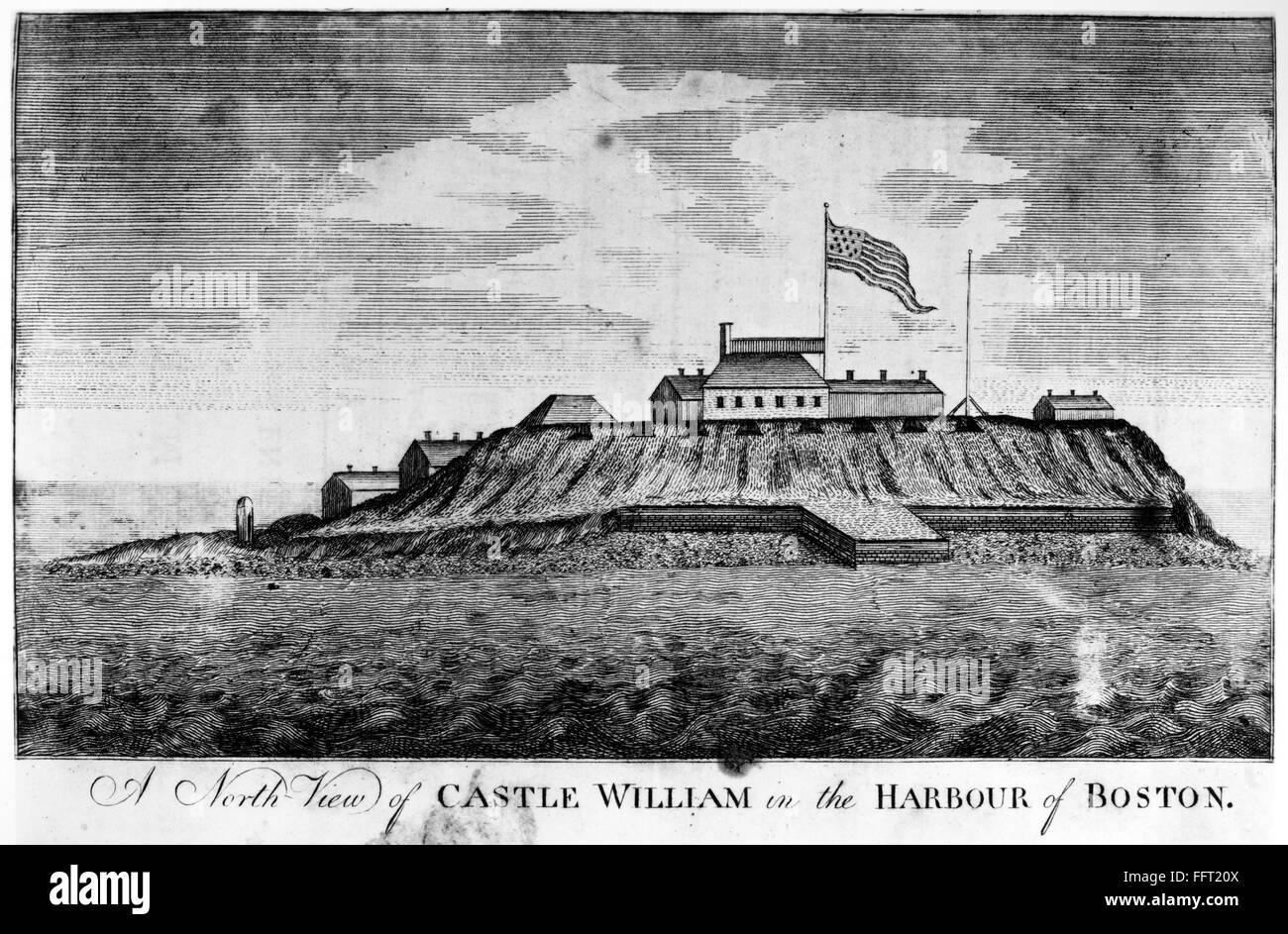 BOSTON: CASTLE WILLIAM. /nThe fortified Castle Island in Boston Harbor ...