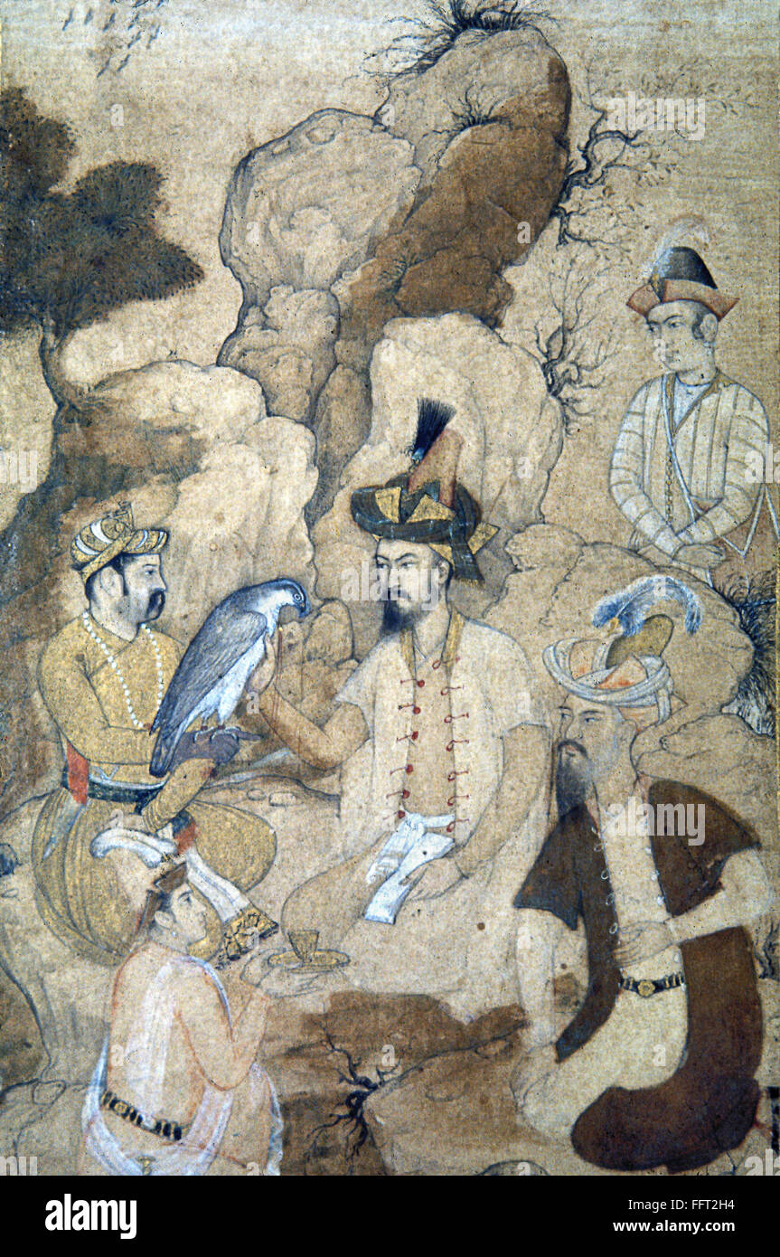 BABUR (1483-1530). /nFirst emperor of the Mughal empire of India ...