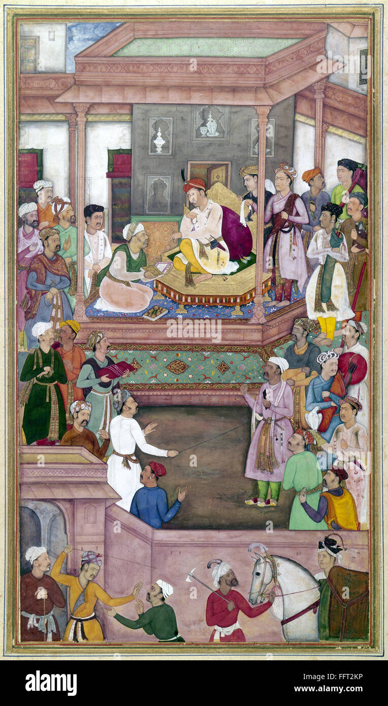 AKBAR THE GREAT (1542-1605). /nMughal emperor of India, 1556-1605 ...