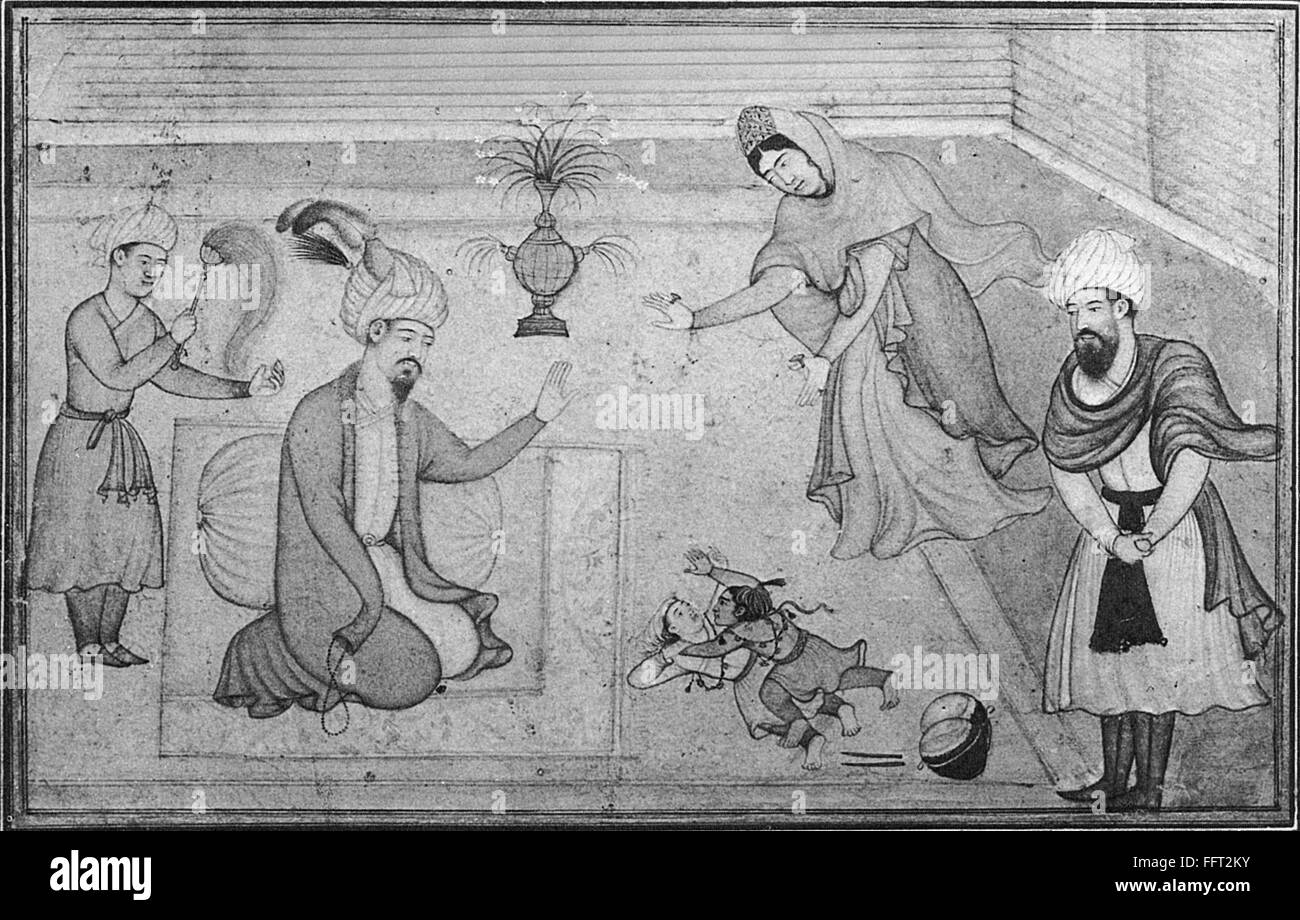 AKBAR THE GREAT (1542-1605). /nMughal emperor of India. Akbar as a ...