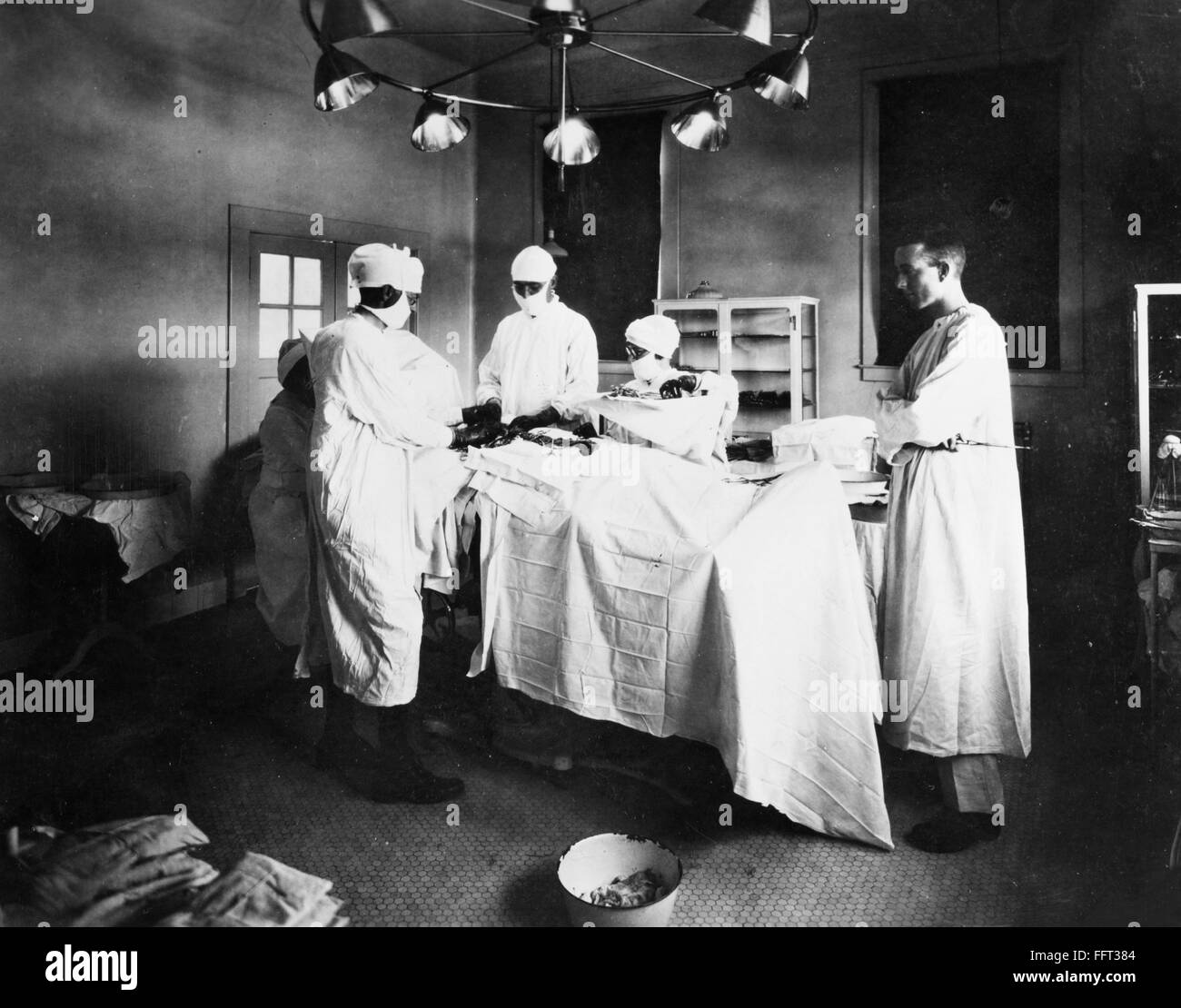OPERATION, c1918. /nOperation in the surgical pavillion, Fitzsimmons ...