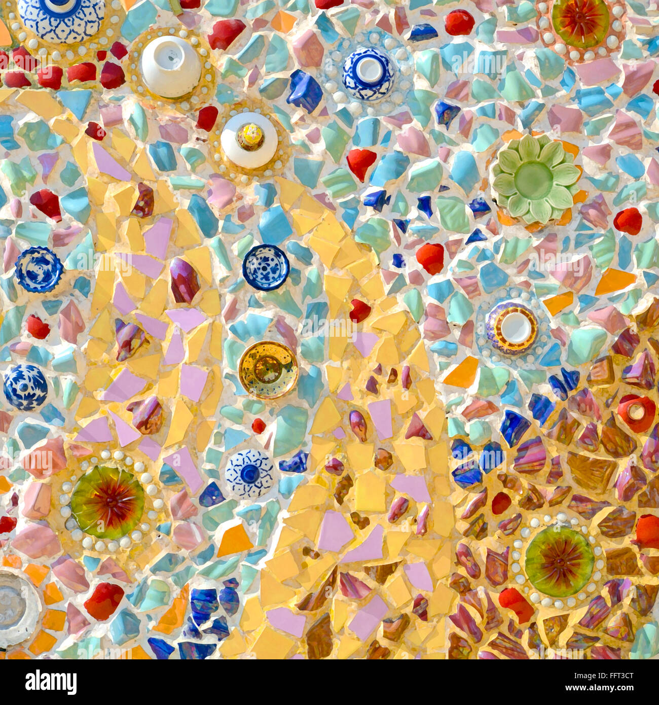 Wallpaper pattern with Mosaic Stock Photo - Alamy