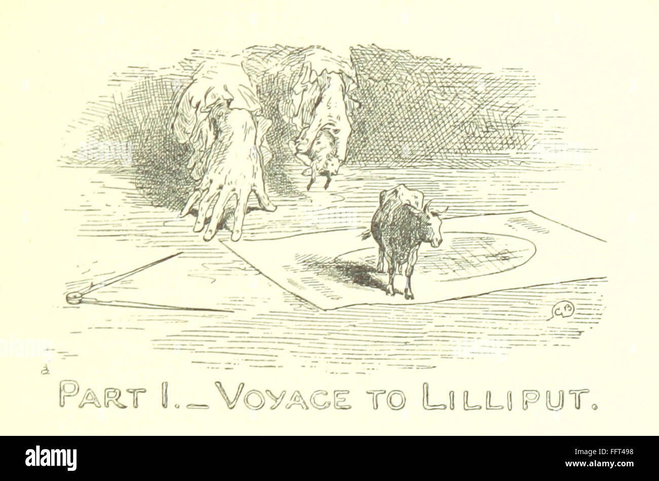 Gulliver's travels map illustration hi-res stock photography and images ...