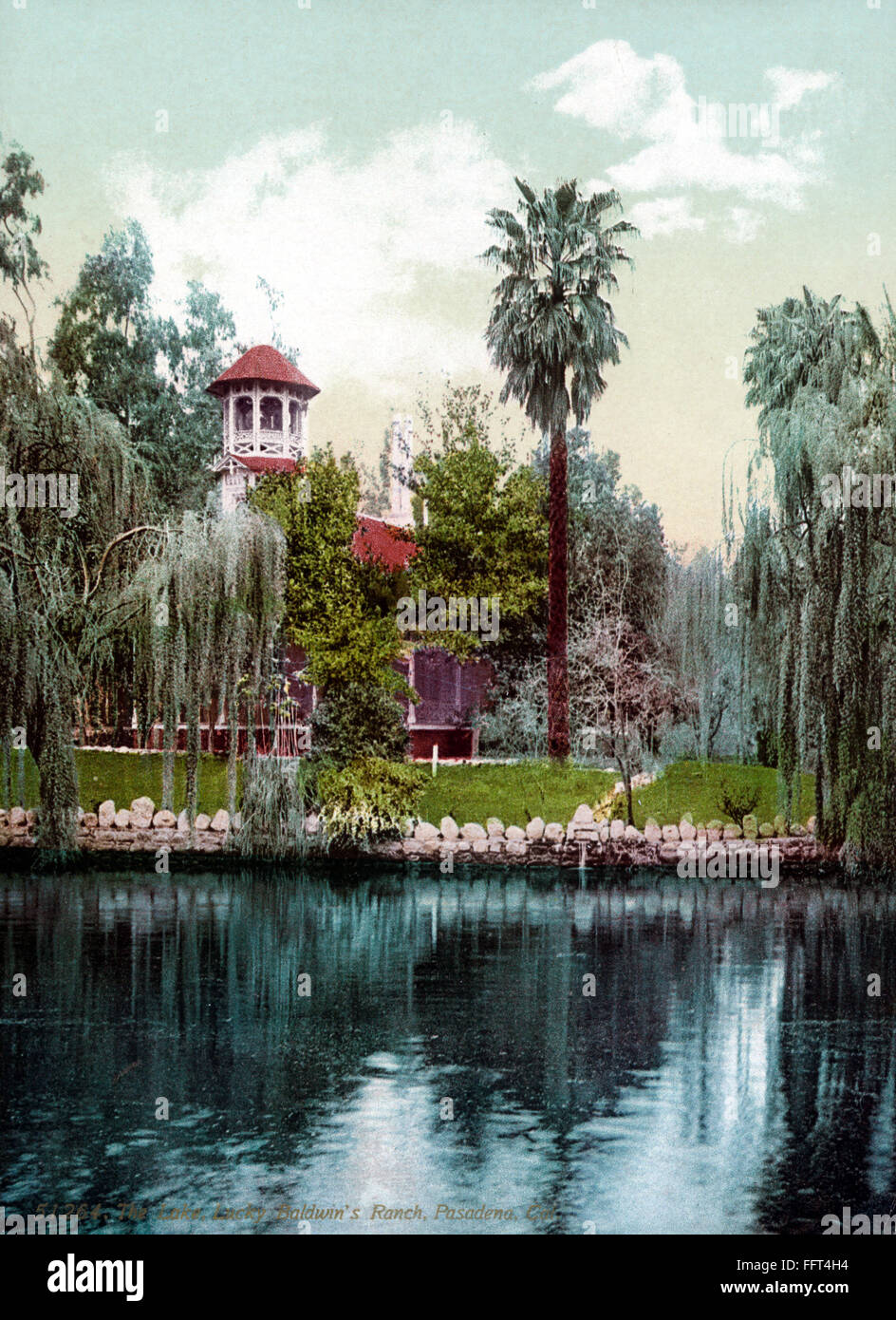 CALIFORNIA: RANCH, c1902. /nElias Jackson 'Lucky' Baldwin's ranch at Pasadena, California ...