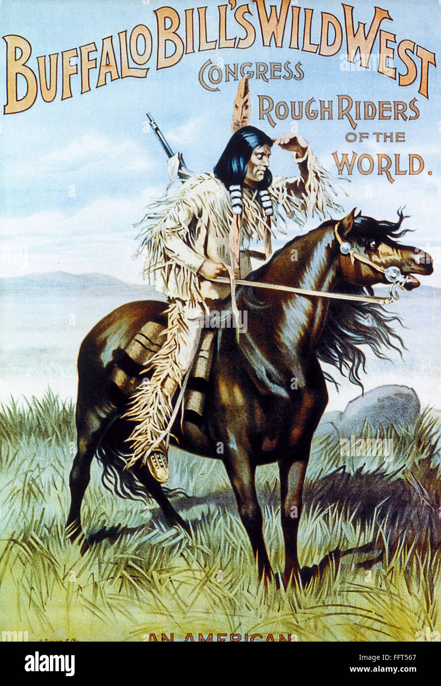 BUFFALO BILL POSTER, c1894. /nLithograph poster for Buffalo Bill's Wild ...