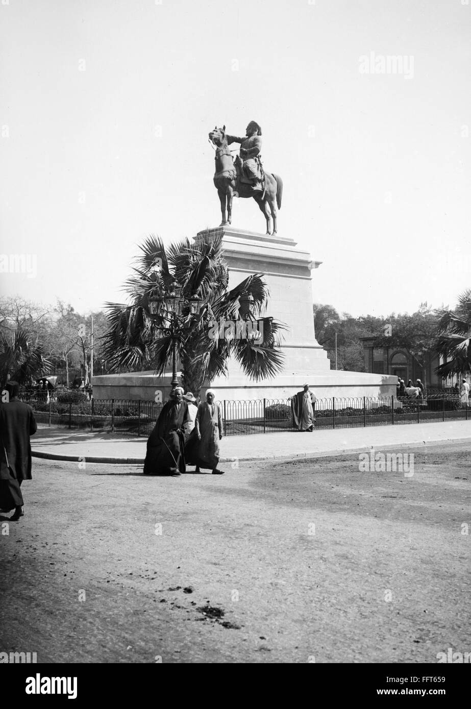EGYPT: CAIRO. /nA view of Opera Square with the statue of Ibrahim Pasha ...