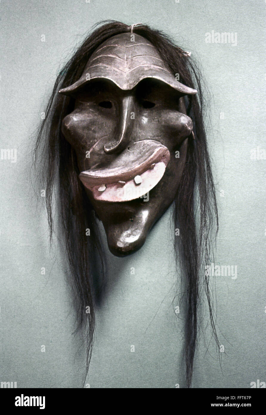 ONONDAGA FALSE FACE MASK. /nFalse Face mask used in rituals by the ...