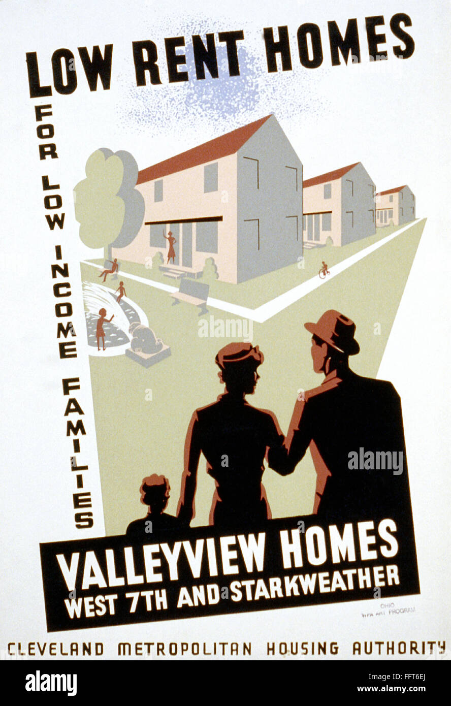 NEW DEAL: WPA POSTER. /n'Low Rent Homes for Low Income Families ...